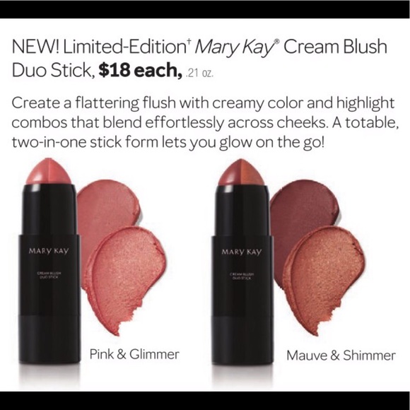 Mary Kay | Makeup | Limitededition Cream Blush Duo Stick 2 Oz | Poshmark